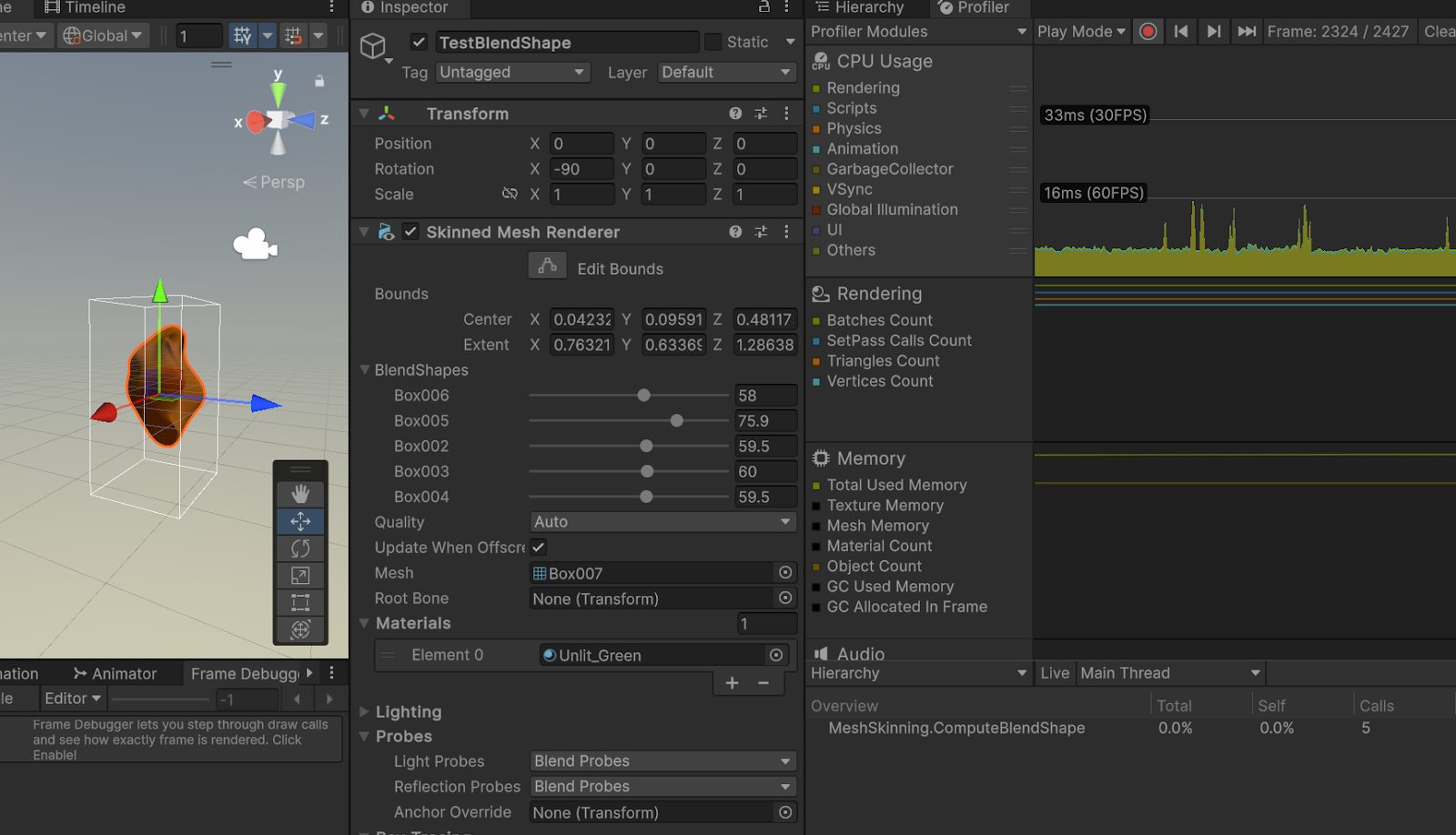 【Unity】BlendShapeを倍速化！GPU処理を自分で書いて、Unity公式BlendShapeのパフォーマンスに勝ってみよう！｜技術ブログ｜北海道札幌市・宮城県仙台市のVR・ゲーム ...