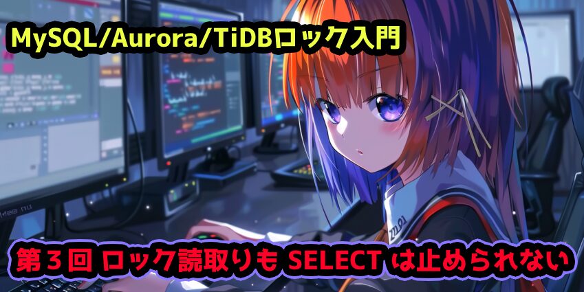 MySQL/Aurora/TiDBロック入門 – 第3回ロック読取りも SELECT は止められない【解説動画付】｜技術ブログ｜北海道札幌市・宮城県仙台市のVR・ゲーム・システム開発 ...