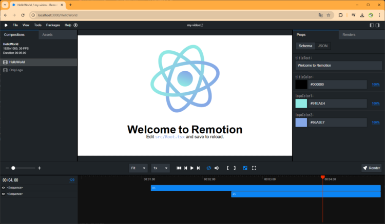 【動画部】React で動画作成できるライブラリ Remotion 試してみた｜広報ブログ｜北海道札幌市・宮城県仙台市のVR・ゲーム・システム開発 インフィニットループ